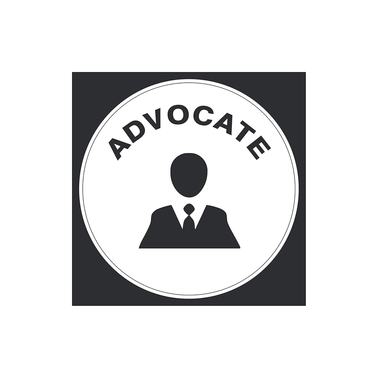 Anne Print Solutions® Advocate Stickers & Keep Distance Sticker for ...