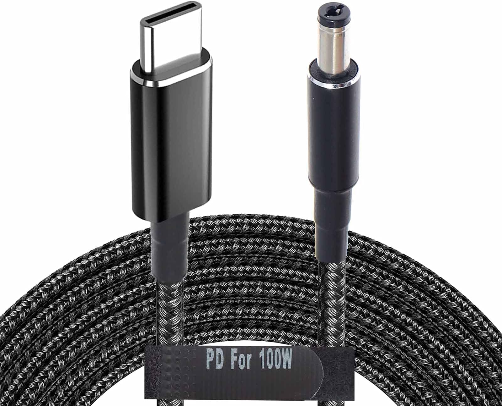 Amazon.com: USB C to 5.5mm Adapter Cable Braided 19V 20V 100W Power ...