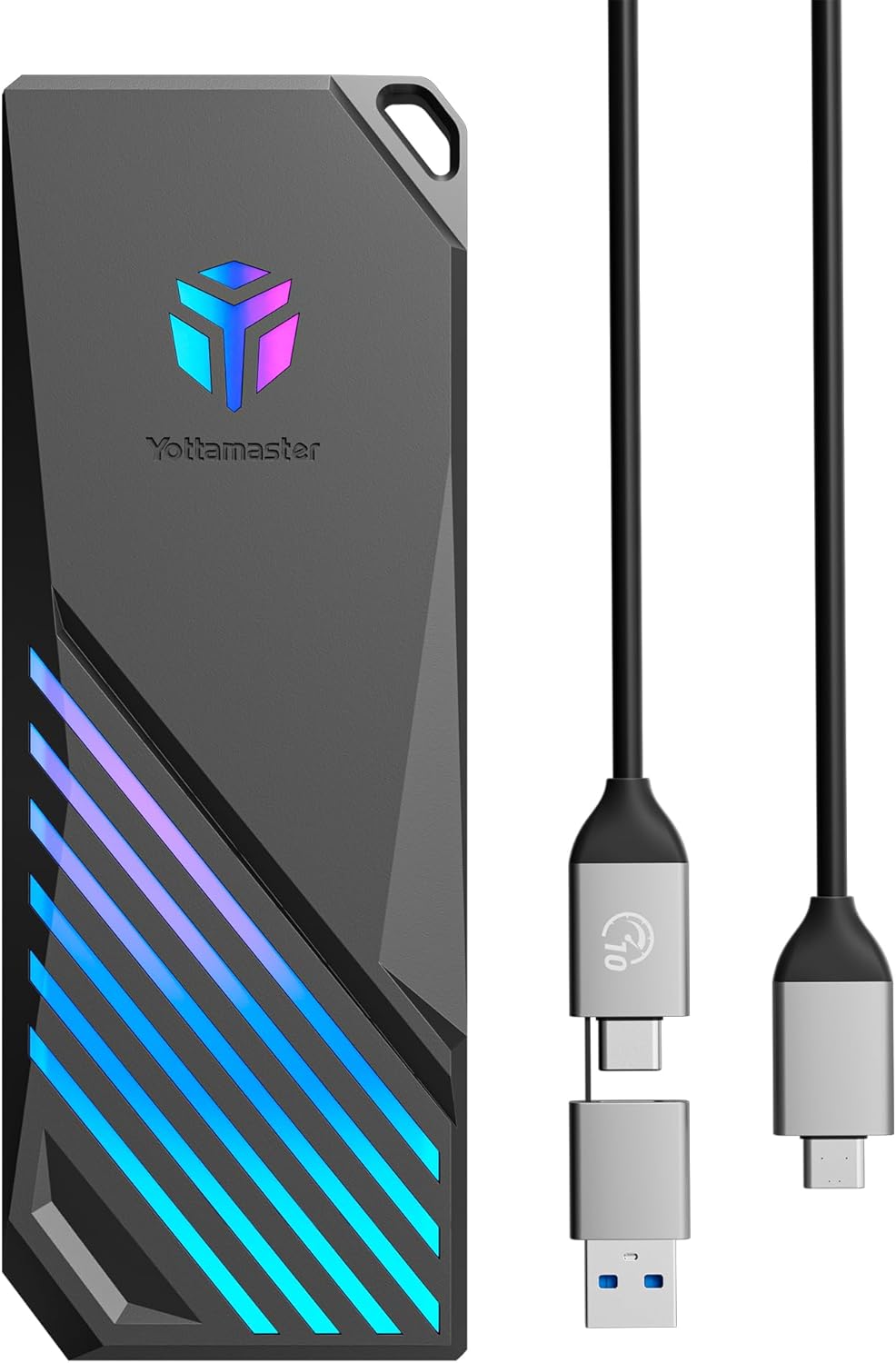 Amazon.com: Yottamaster M.2 NVME SATA SSD Enclosure Compatible with ...