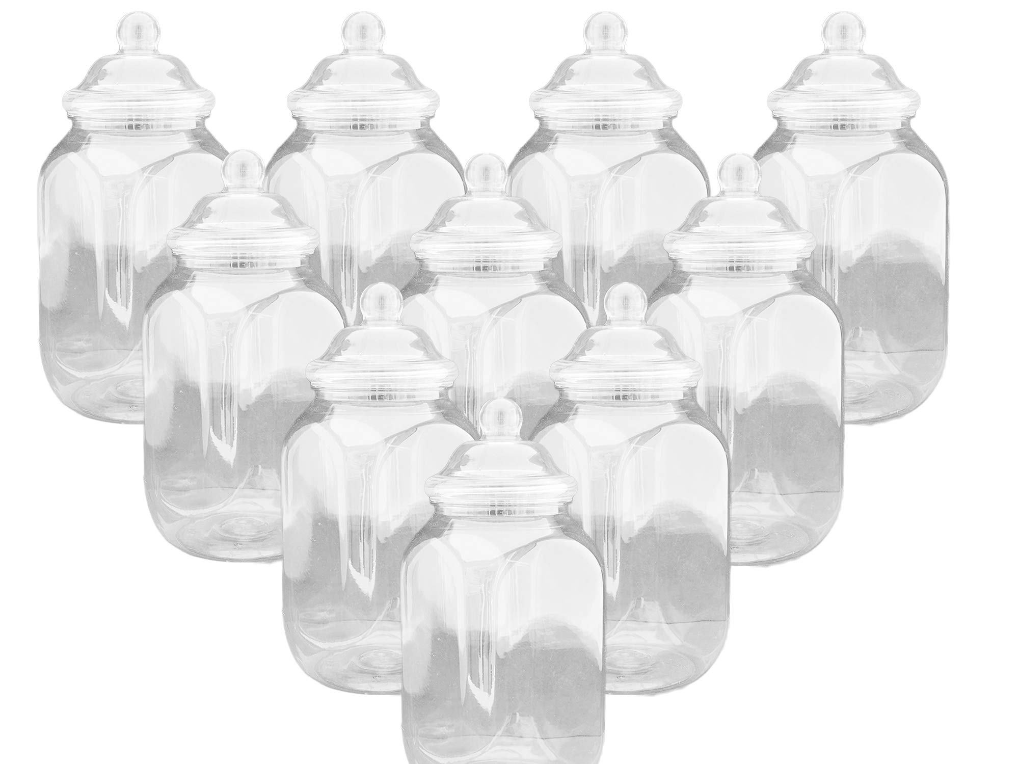 Truly Sweet Candy 995ml Square Style Food Grade Plastic Sweet Jars with ...