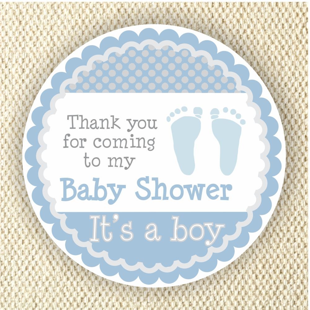 Amazon.com: Baby Boy Shower Stickers - It's a Boy Stickers - Favor ...