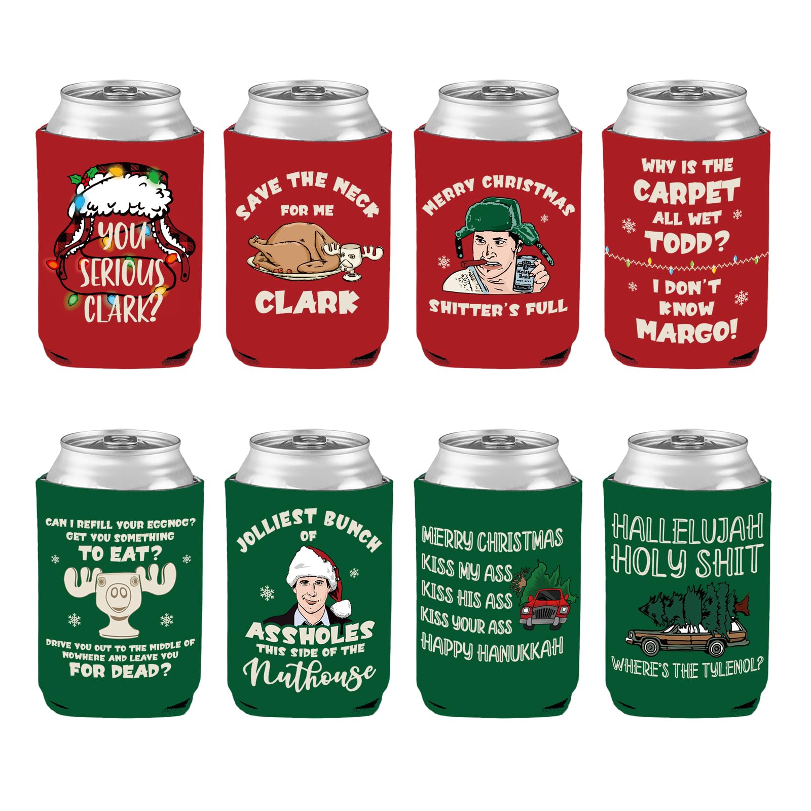 Amazon.com: Christmas Vacation Decorations, 8 Pcs Funny Christmas Can ...