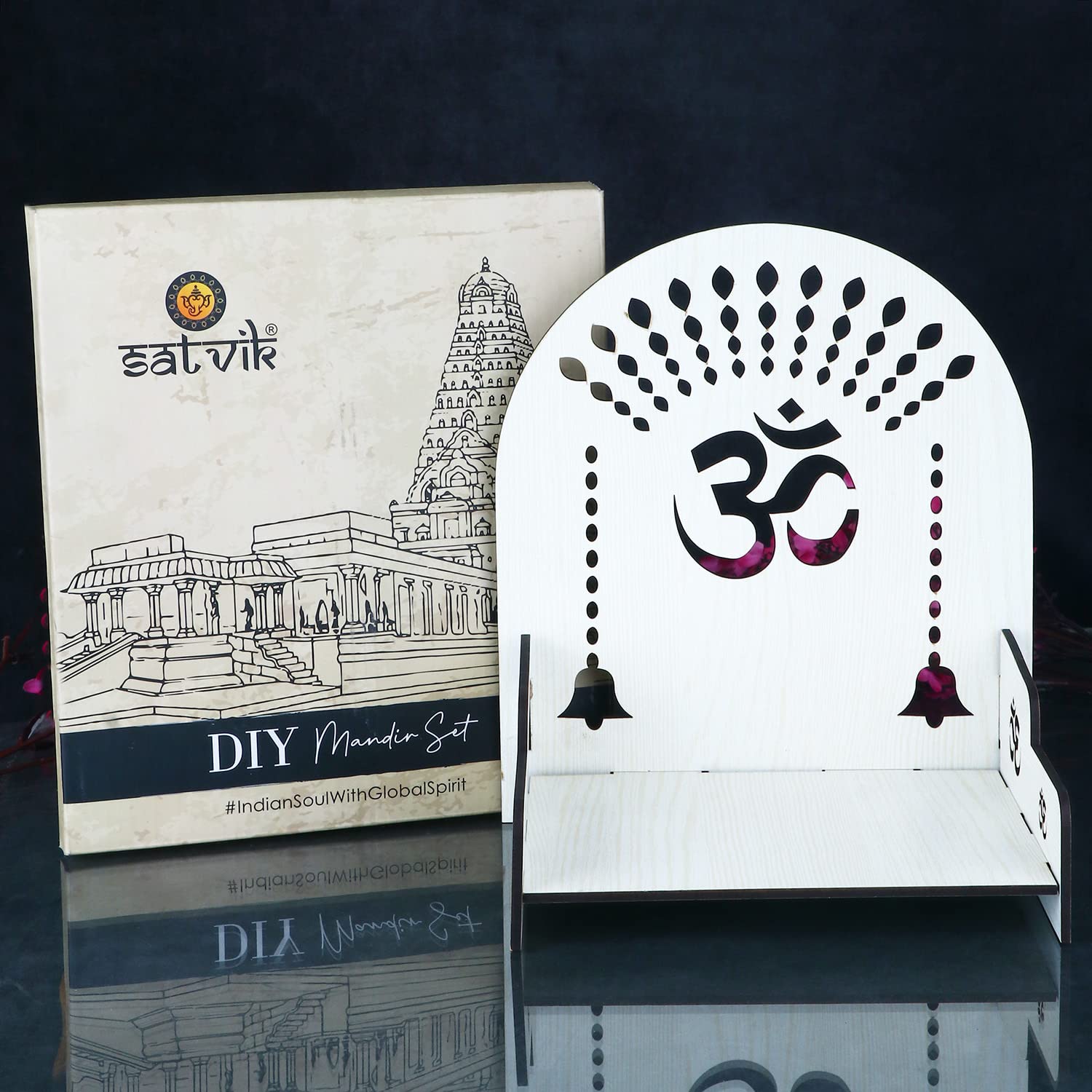 Satvik 1 Pc Diy Mdf Puja Mandir Set Easy To | Desertcart Mauritius
