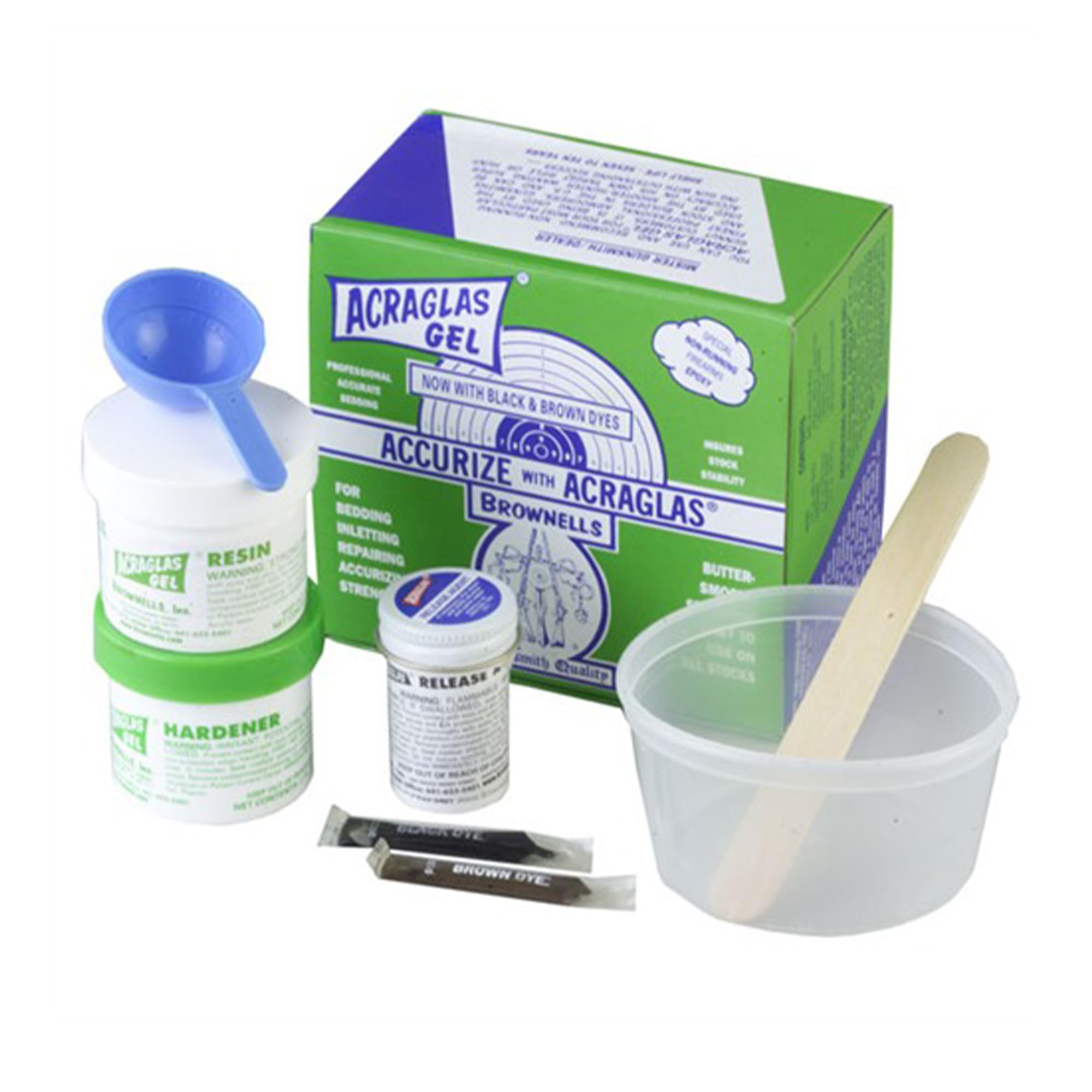 Snapklik.com : Brownells ACRAGLAS Gel Glass Bedding Epoxy Compound Kit ...