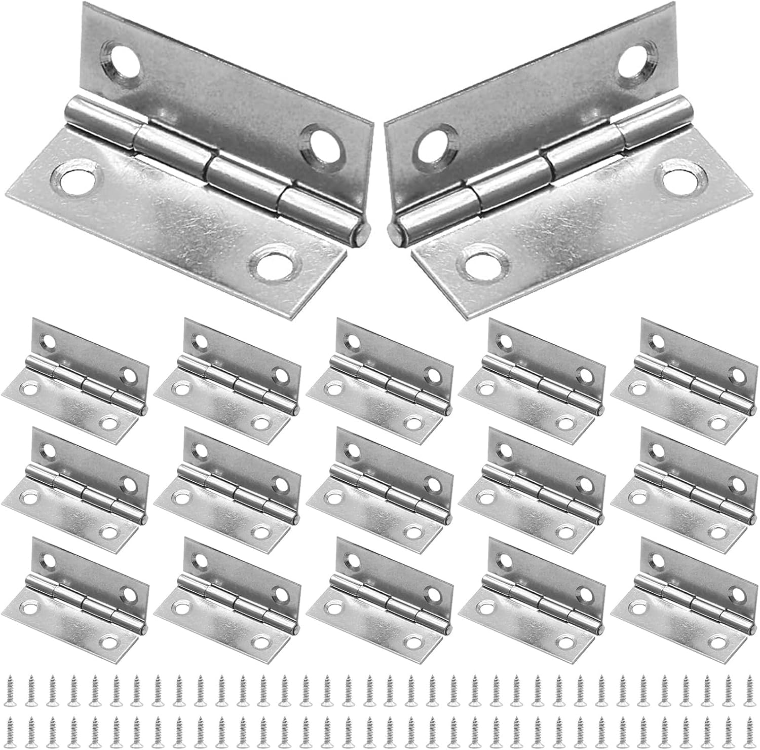 Piutouyar 20 Pack Butt Hinge 2 Inch Mini Hinges 304 Stainless Steel ...