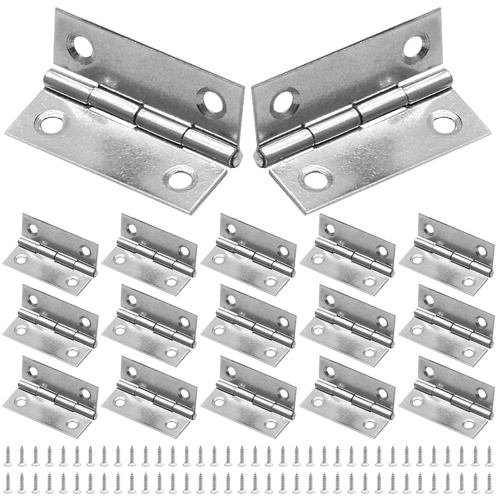 Piutouyar 20 Pack Butt Hinge 2 Inch Mini Hinges 304 Stainless Steel ...