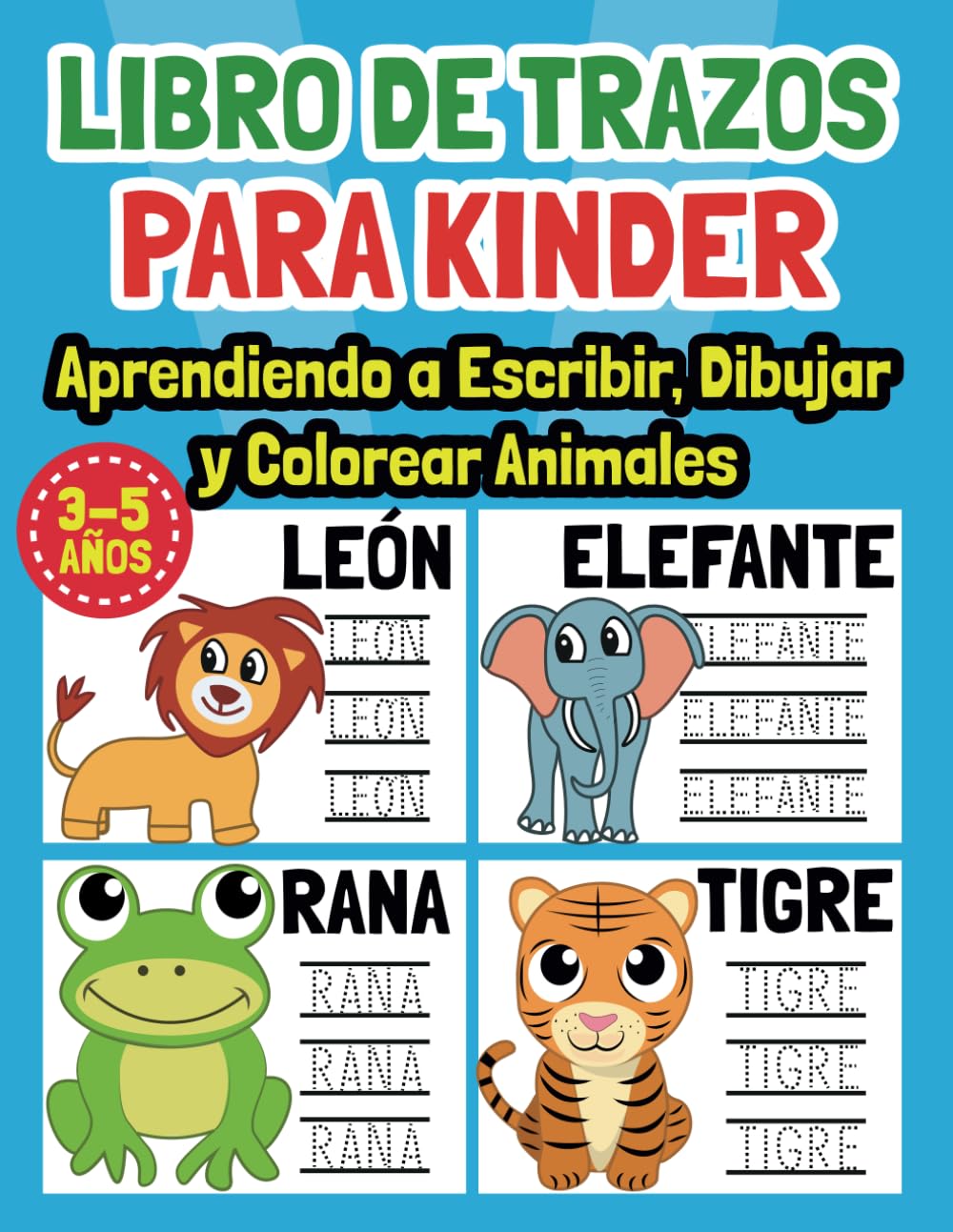Libro de Trazos para Kinder: Un Cuaderno de Actividades para Aprender a ...
