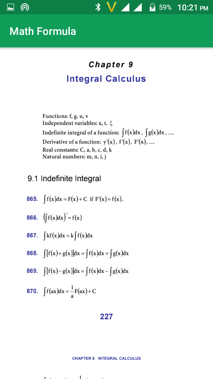 Math Formula, All Mathematics Formula (offline) - App on Amazon Appstore