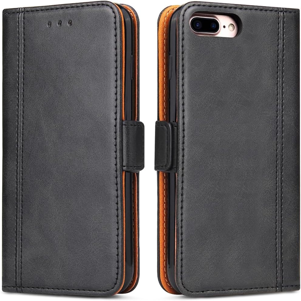 Compatible for iPhone 7 Plus/ 8 Plus Case, Leather Case Flip Wallet ...