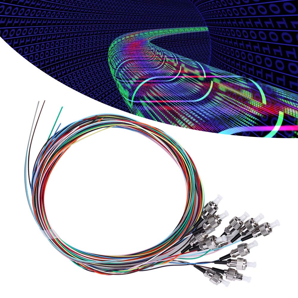 FC/UPC Single Mode Fiber, FC12 Cores Bundle Pigtail Cable 12-Cores ...