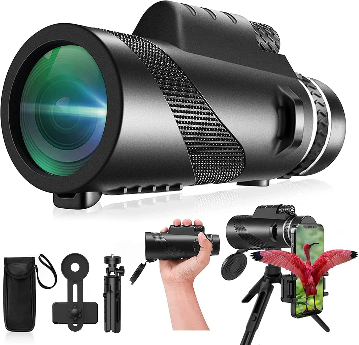 Amazon.com : 40X60 High Power Monocular Telescope with Smartphone ...