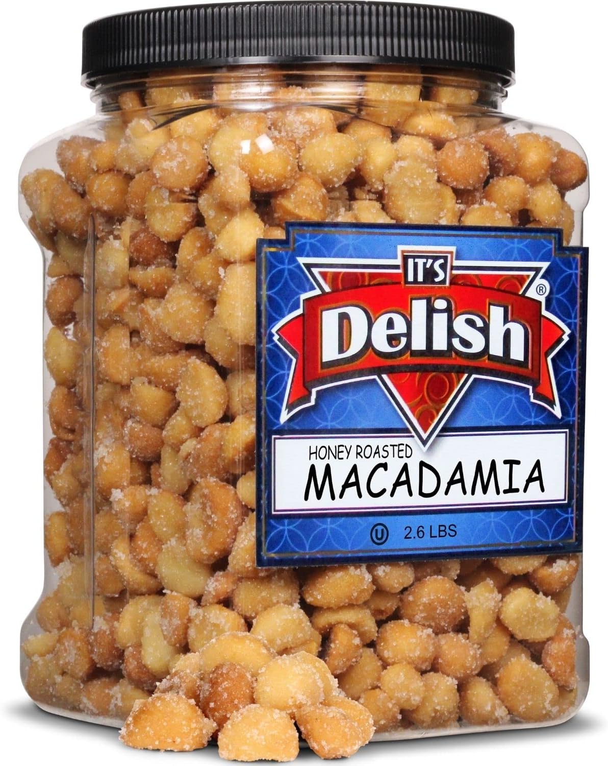 Amazon.com : Honey Roasted Macadamia by It's Delish, 2.6 LBS Reusable ...