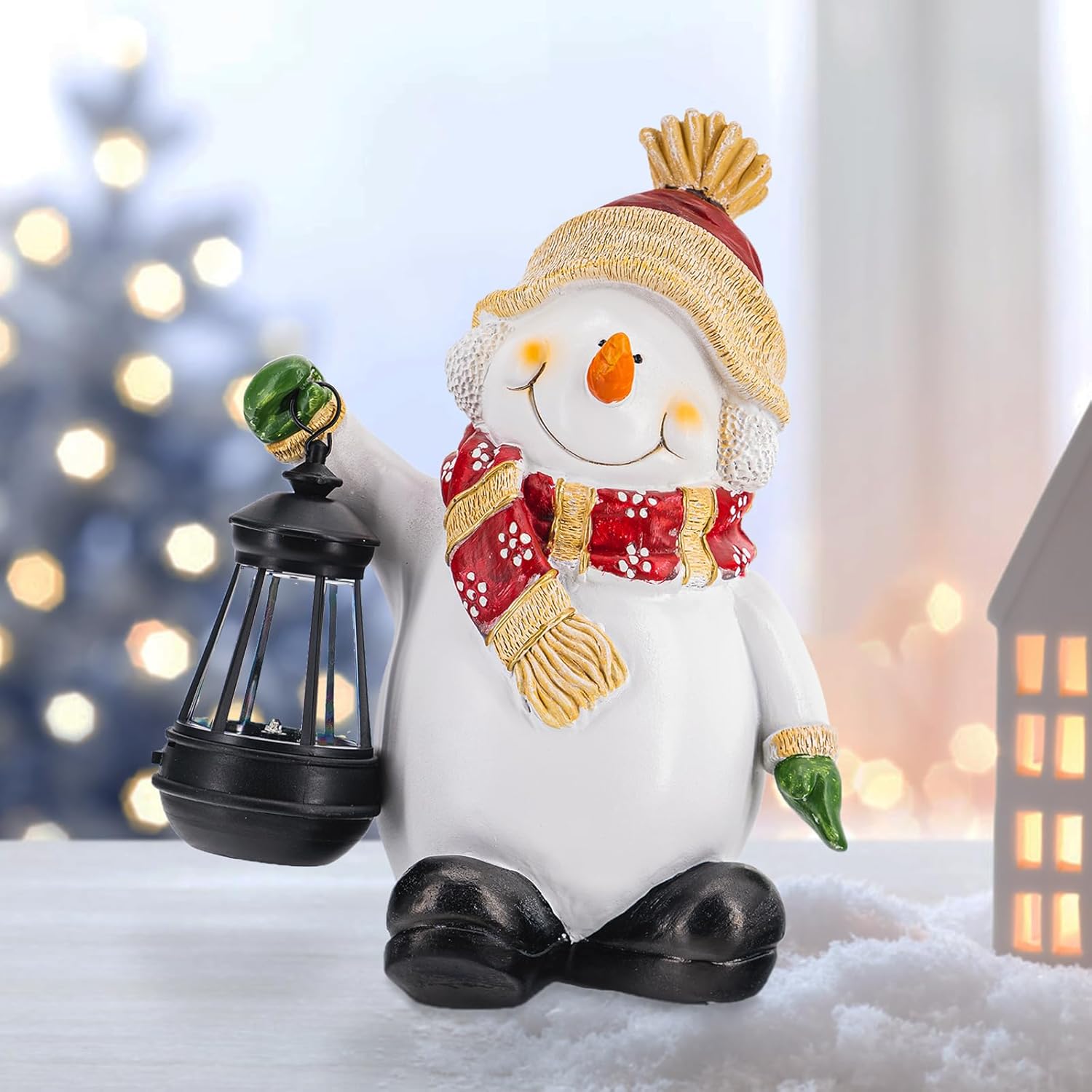 Amazon.com: Udensep Lighted Christmas Snowman Lamp, Fall Decor for ...