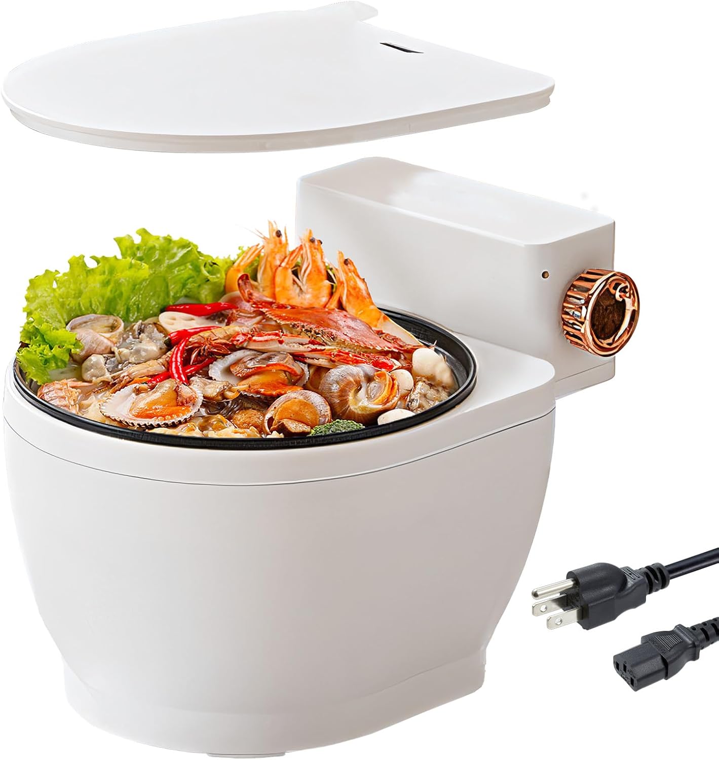 Amazon.com: Funny Toilet Shaped Portable Hot Pot - Hilarious Practical ...