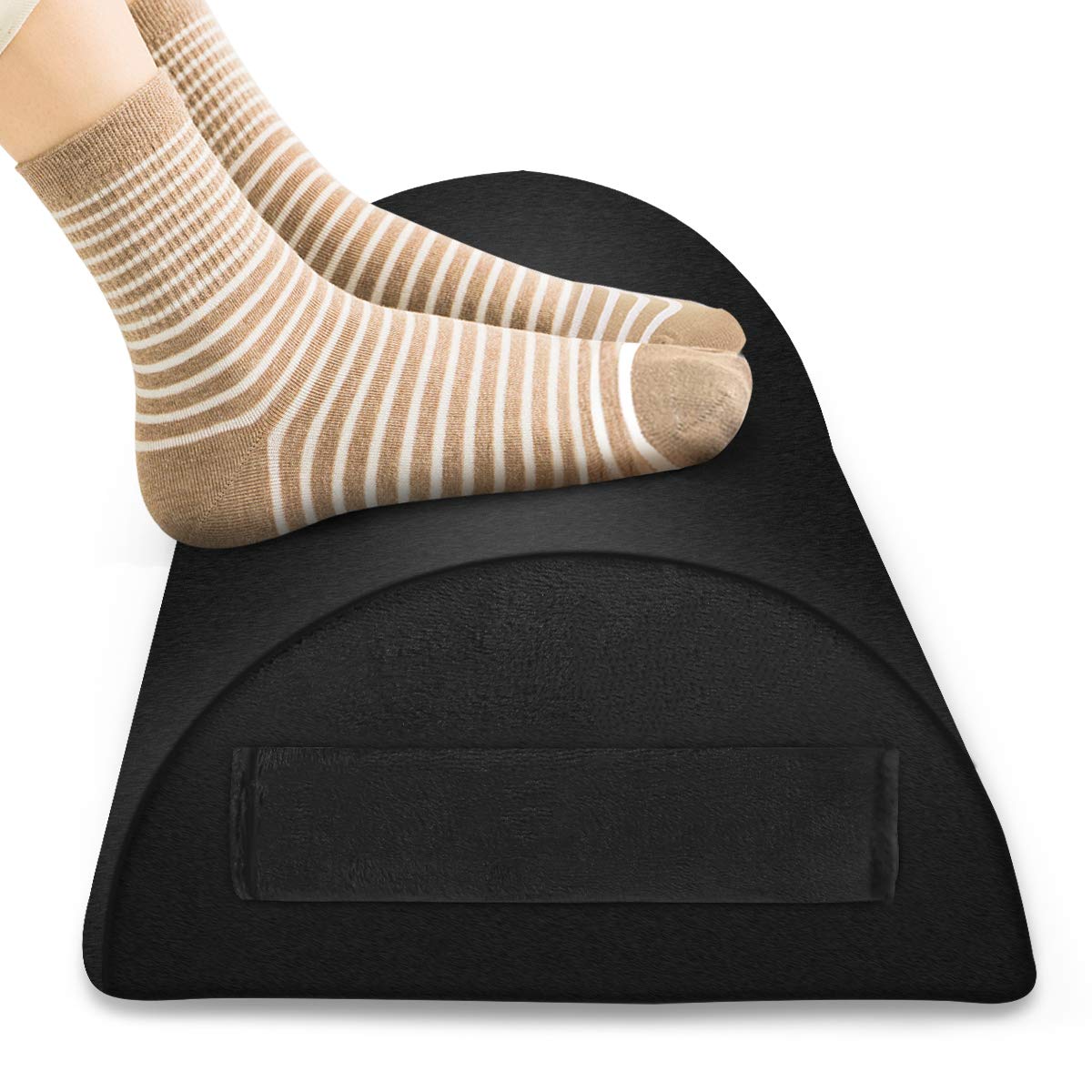 Buy Adjustable Footrest, Foot Rest Under Desk, Angled Half Cylinder ...