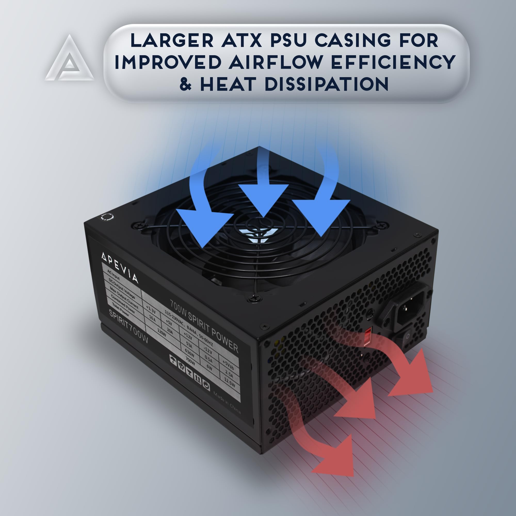 Snapklik.com : Apevia ATX-SP700 Spirit ATX Power Supply