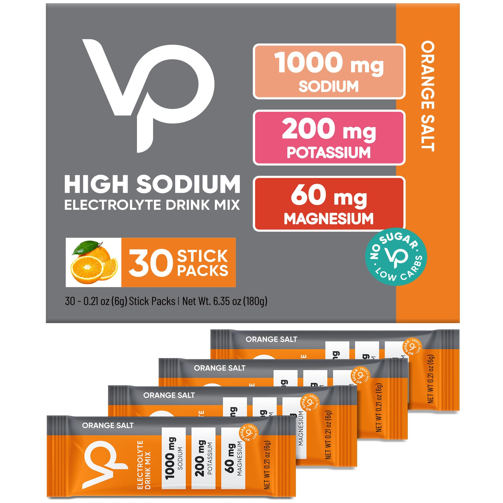 Amazon.com: Venture Pal High Sodium Sugar Free Electrolytes Powder ...