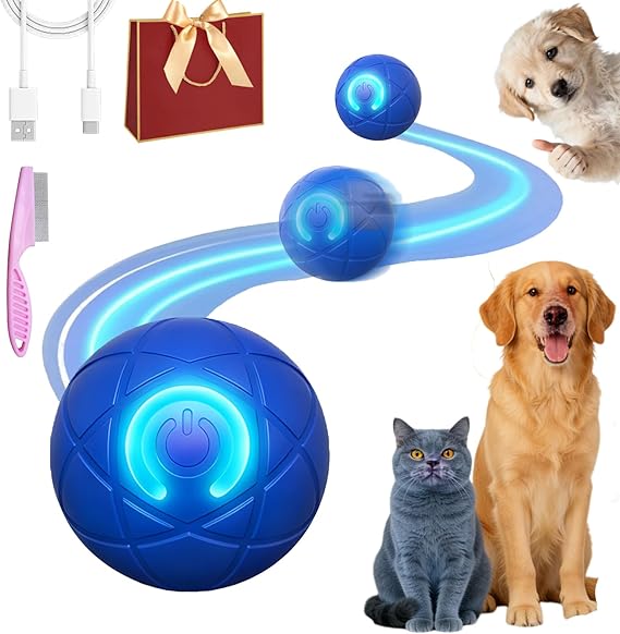 Amazon.com : EAOEIHD Pet Bounce Ball, Furble Ball for Dogs, USB Self ...