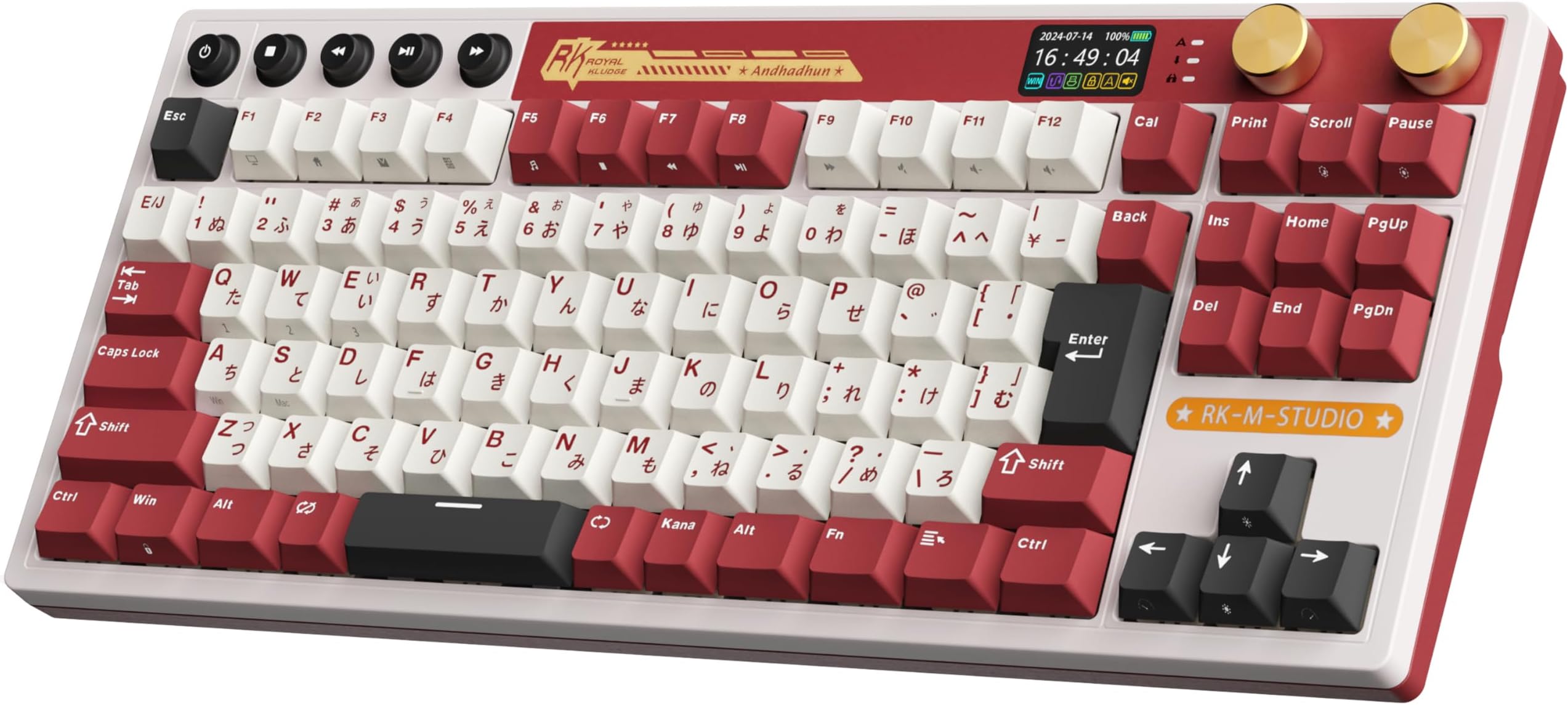Amazon.co.jp: 【Amazon.co.jp限定】RK ROYAL KLUDGE M87 ワイヤレスゲーミングキーボード｜日本語配列 ...