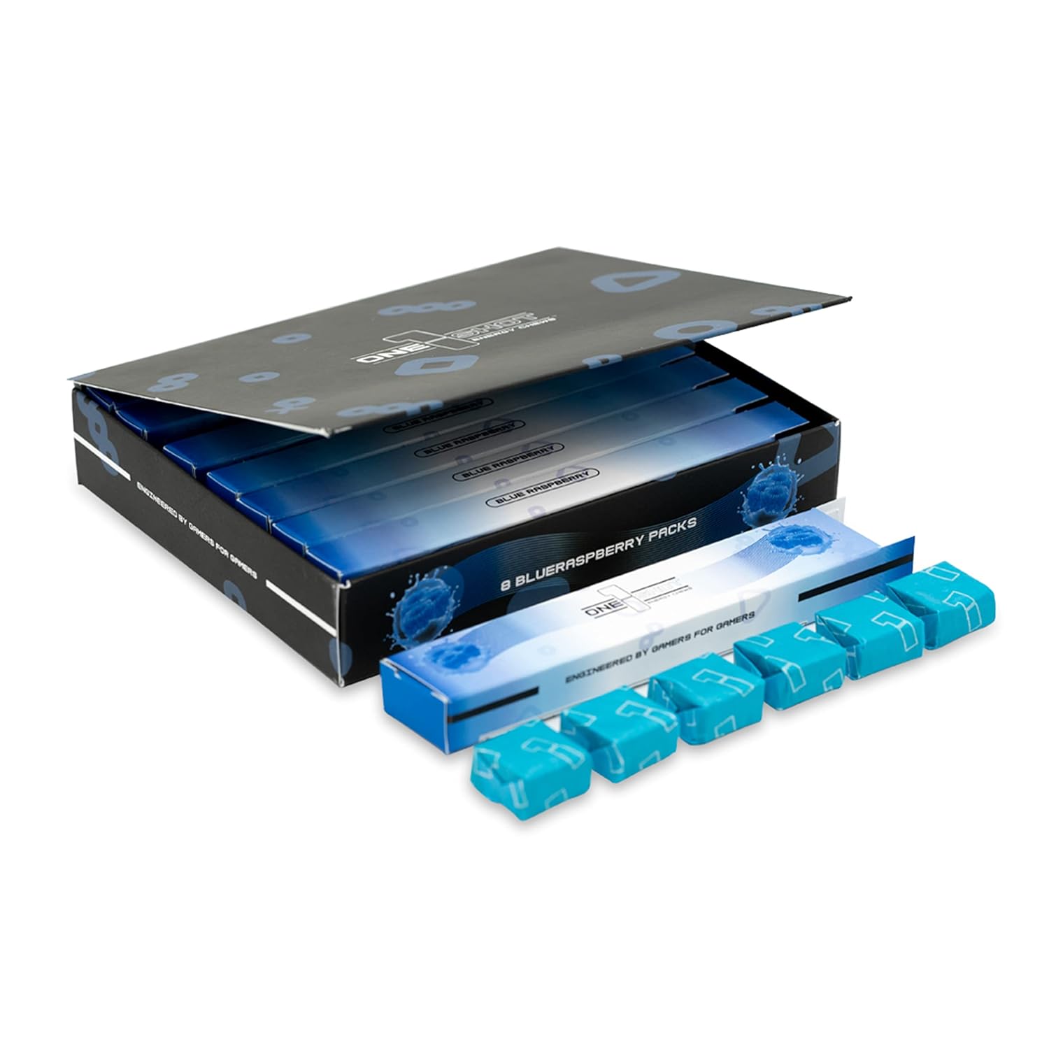 Amazon.com: 1 Shot Energy Chews, Blue Raspberry, 75mg Caffeine Per ...
