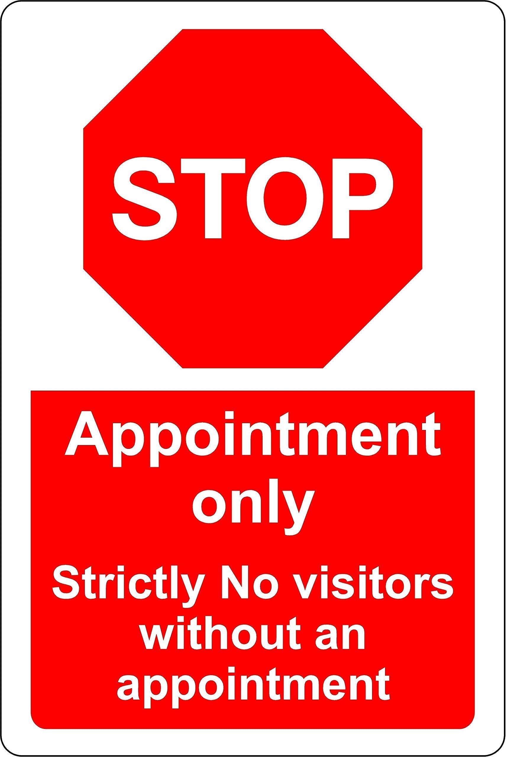 Amazon.com : By Appointment Only Vinyl Decal - 3.5"x13" - Professional ...