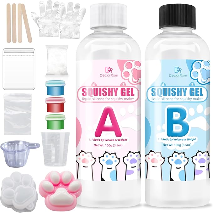 Amazon.com: Gel for Taba Squishy Kit, 7oz Liquid Silicone Super Soft ...