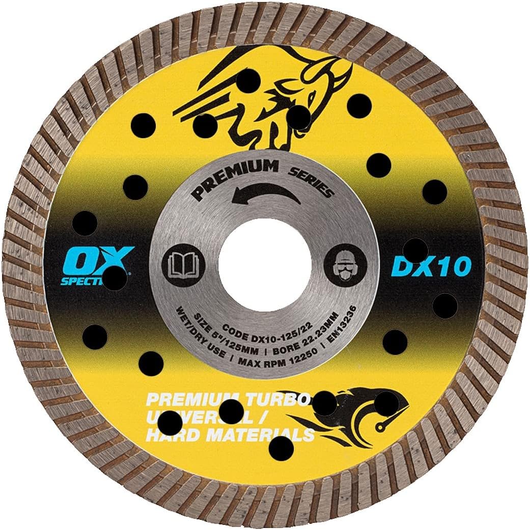 OX Spectrum Premium Diamond Blade - Universal/Hard - 125/22.23mm ...