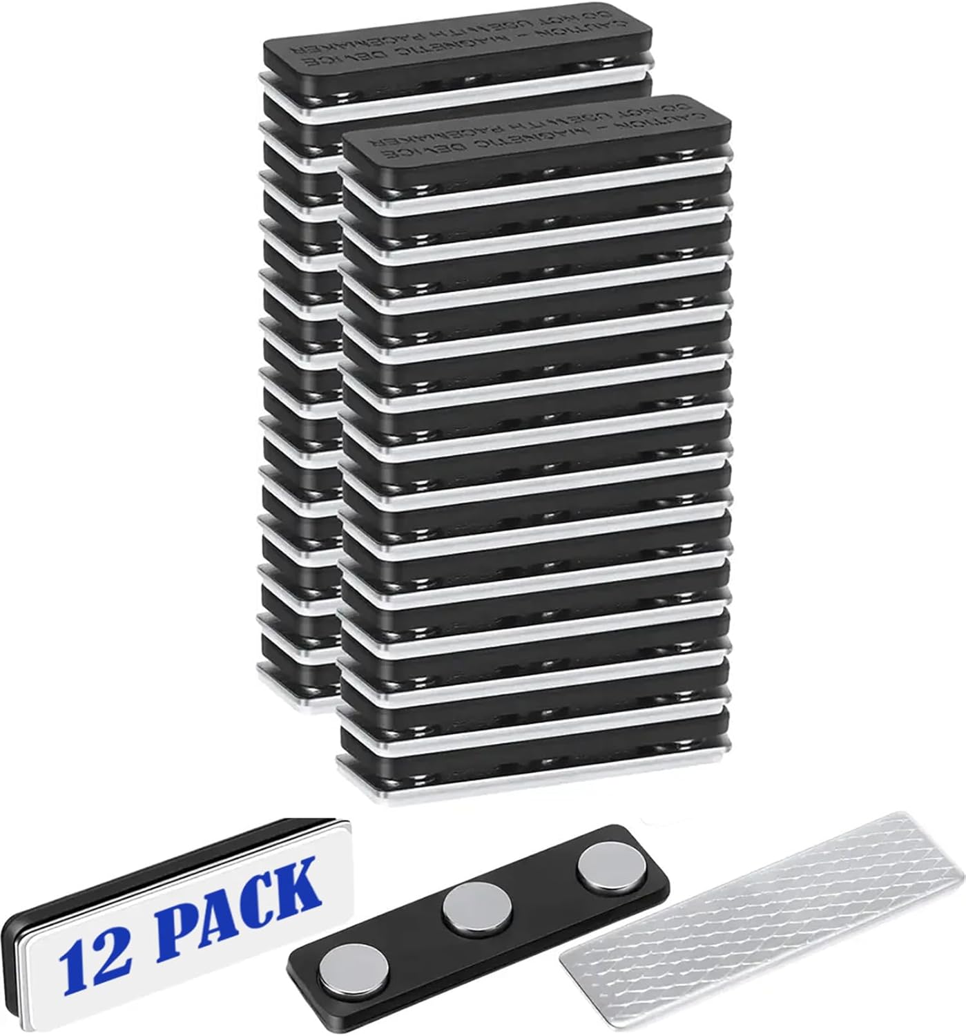 Amazon.com: Magnetic Name Tags 12 Pack for Classroom Students, Office ...