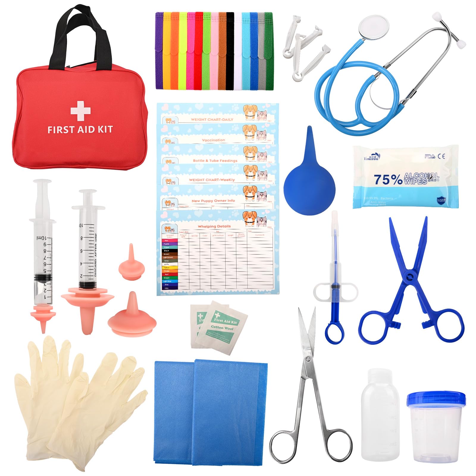 Snapklik.com : Newborn Puppy Kitten Whelping Kit For Birth Include 4 ...