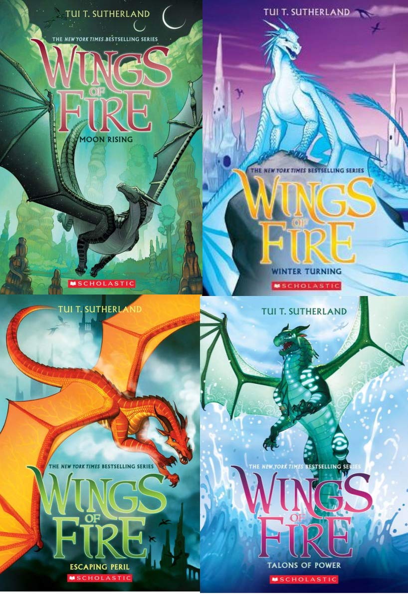 Wings of Fire Hardcover 4 book set (Moon Rising, Winter Turning ...