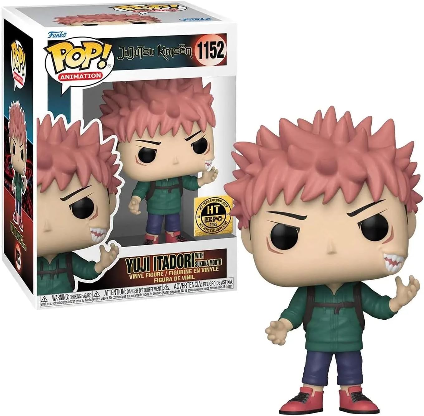 Funko Pop! Animation Jujutsu Kaisen S1 - Yuji Itadori with Sukana Mouth ...