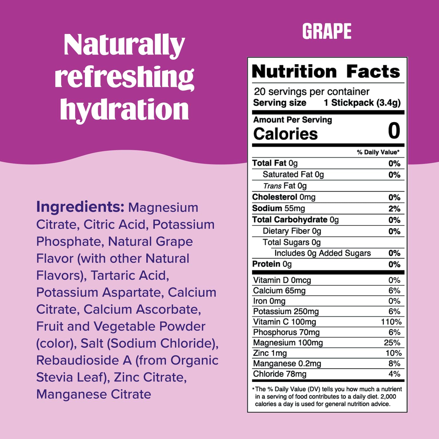 Snapklik.com : Ultima Replenisher Daily Electrolyte Drink Mix Grape, 20 ...
