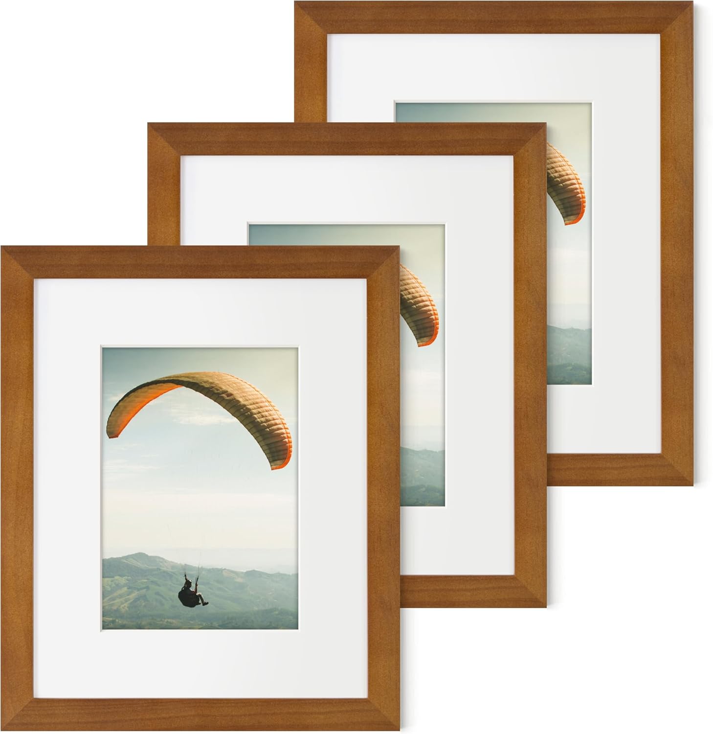Amazon.com - Fun Memories 8x10 Picture Frame with Mat for 5x7, Made of ...