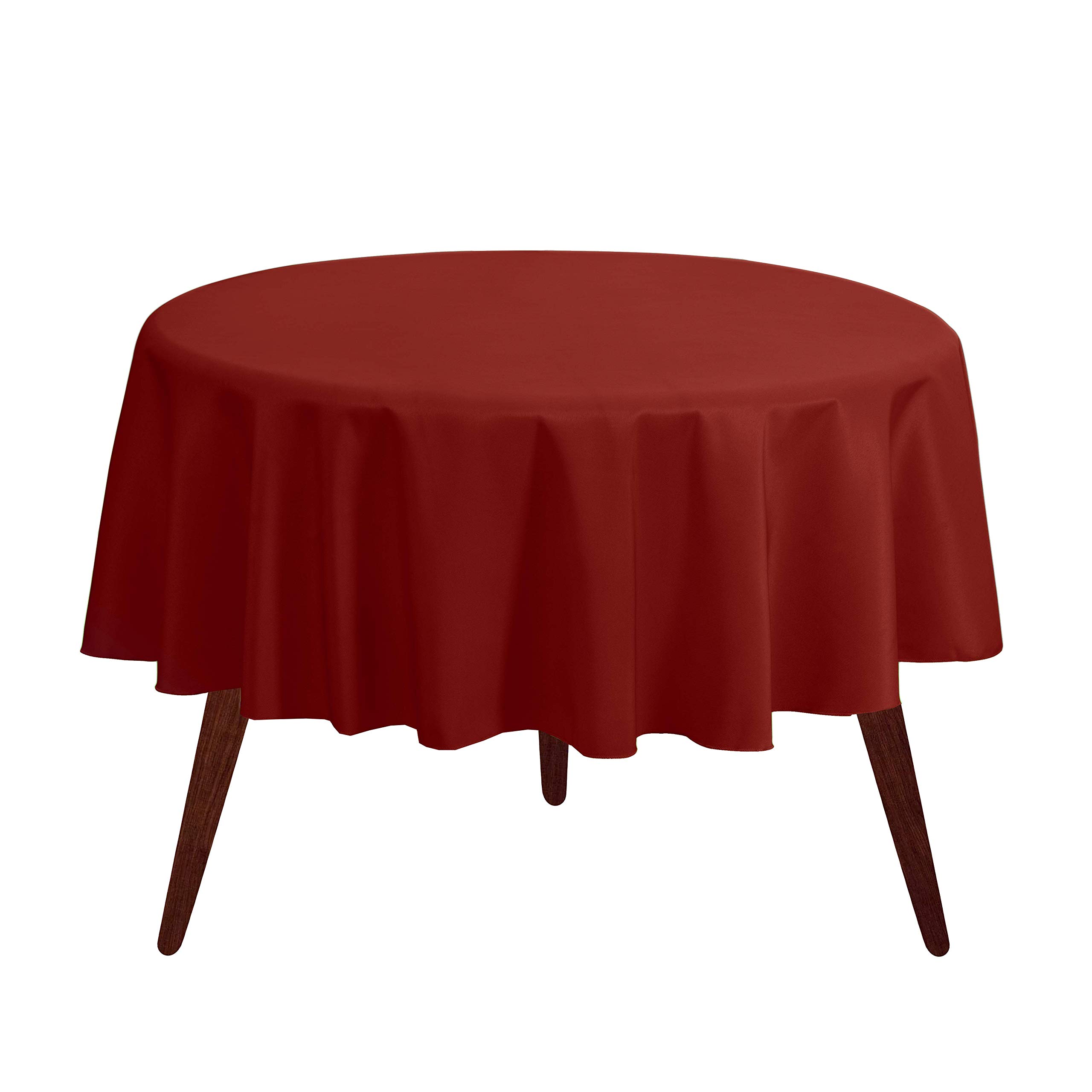 Amazon.com: Gee Di Moda Round Tablecloth - 90 Inch Burnt Orange Round ...