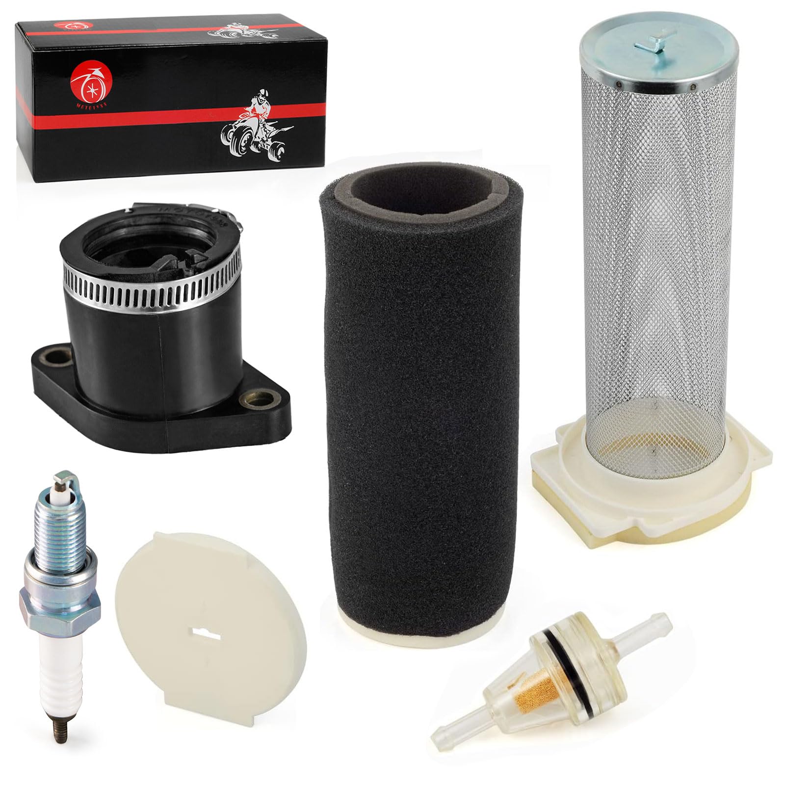 Snapklik.com : Air Filter Guide End Cap Kit Spark Plug Intake Manifold ...