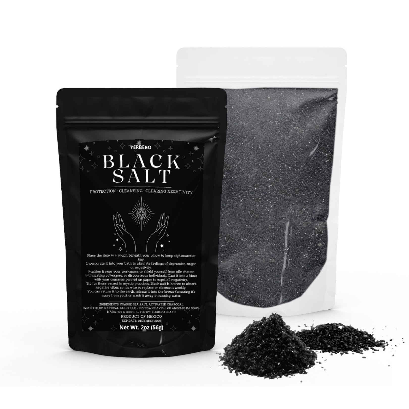 Amazon.com: Yerbero - Black Salt for Protection 2oz (56g) - Sal Negra ...