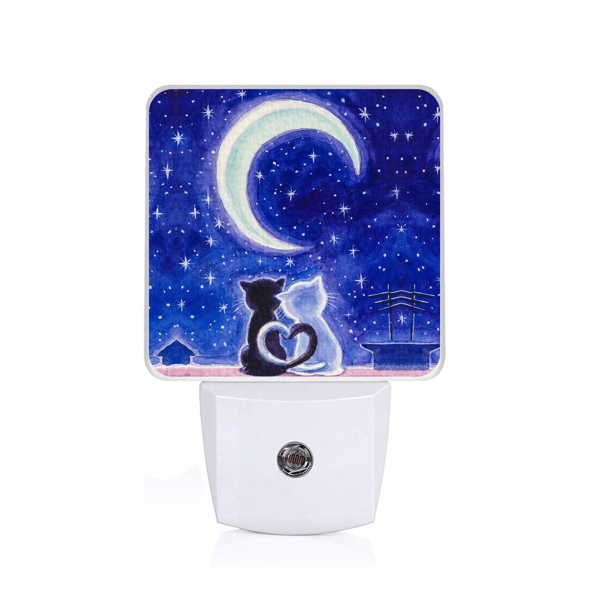 GANTINIR Cat Silhouette Night Light, Plug-into Nightlight White LED ...