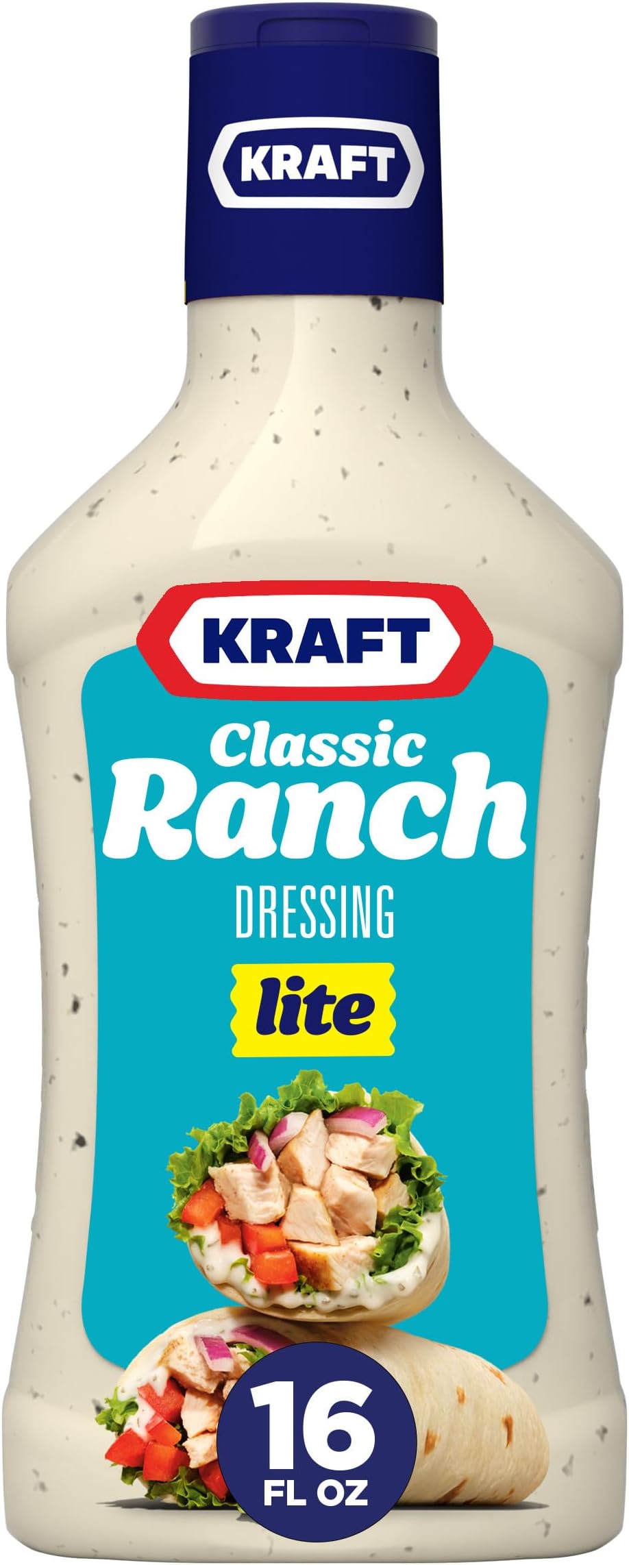 Amazon.com : Kraft Classic Ranch Lite Salad Dressing (16 fl oz Bottle ...
