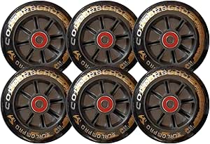 Amazon.com: 4/6 Pack 85A 100MM/110MM Inline Skate Wheels with Bearings, Indoor/Outdoor Roller ...