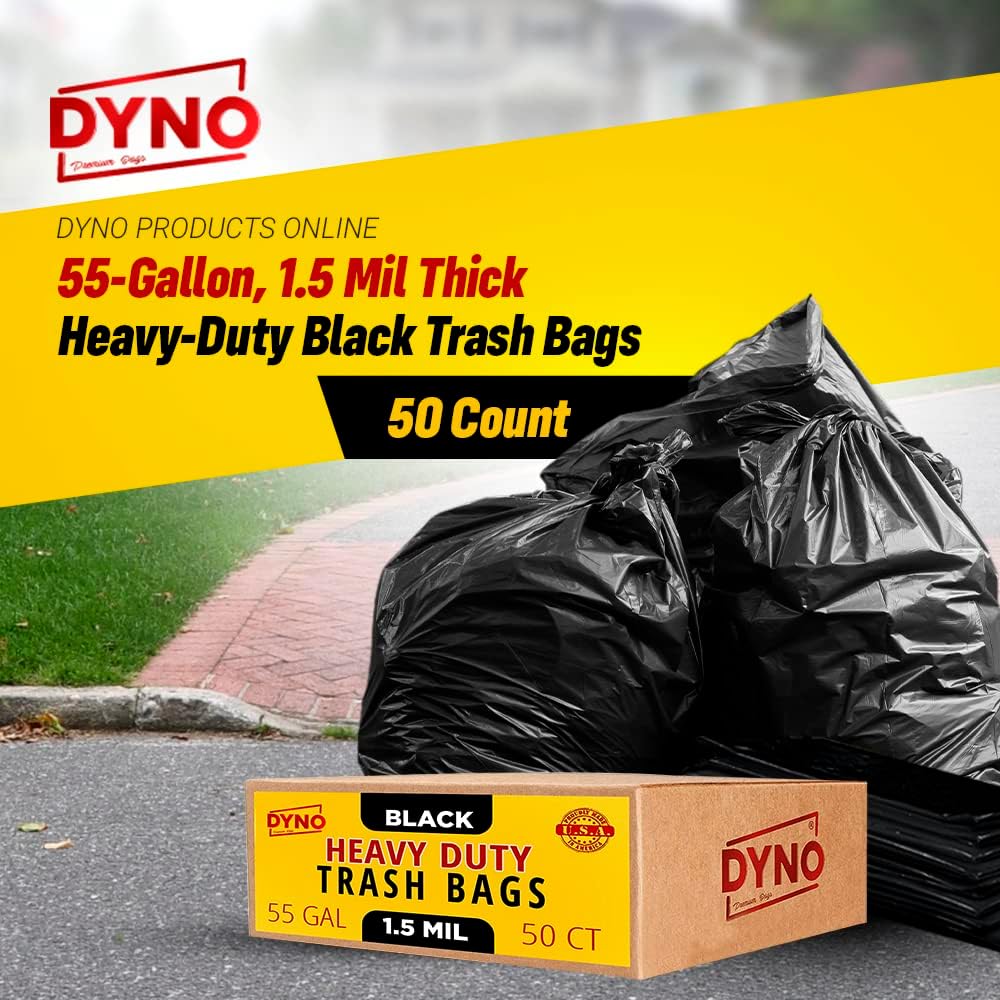 Amazon.com: Dyno Products Online 55-Gallon, 1.5 Mil Thick Heavy-Duty ...