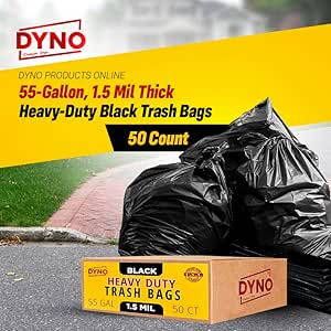 Amazon.com: Dyno Products Online 55-Gallon, 1.5 Mil Thick Heavy-Duty ...