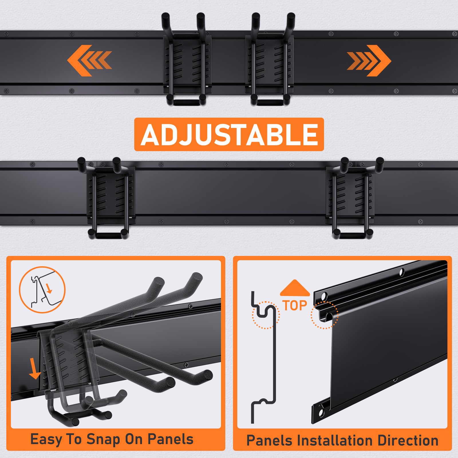Snapklik.com : INCLY Garage Tool Organizer Wall Mount, 48 Inch Garden ...