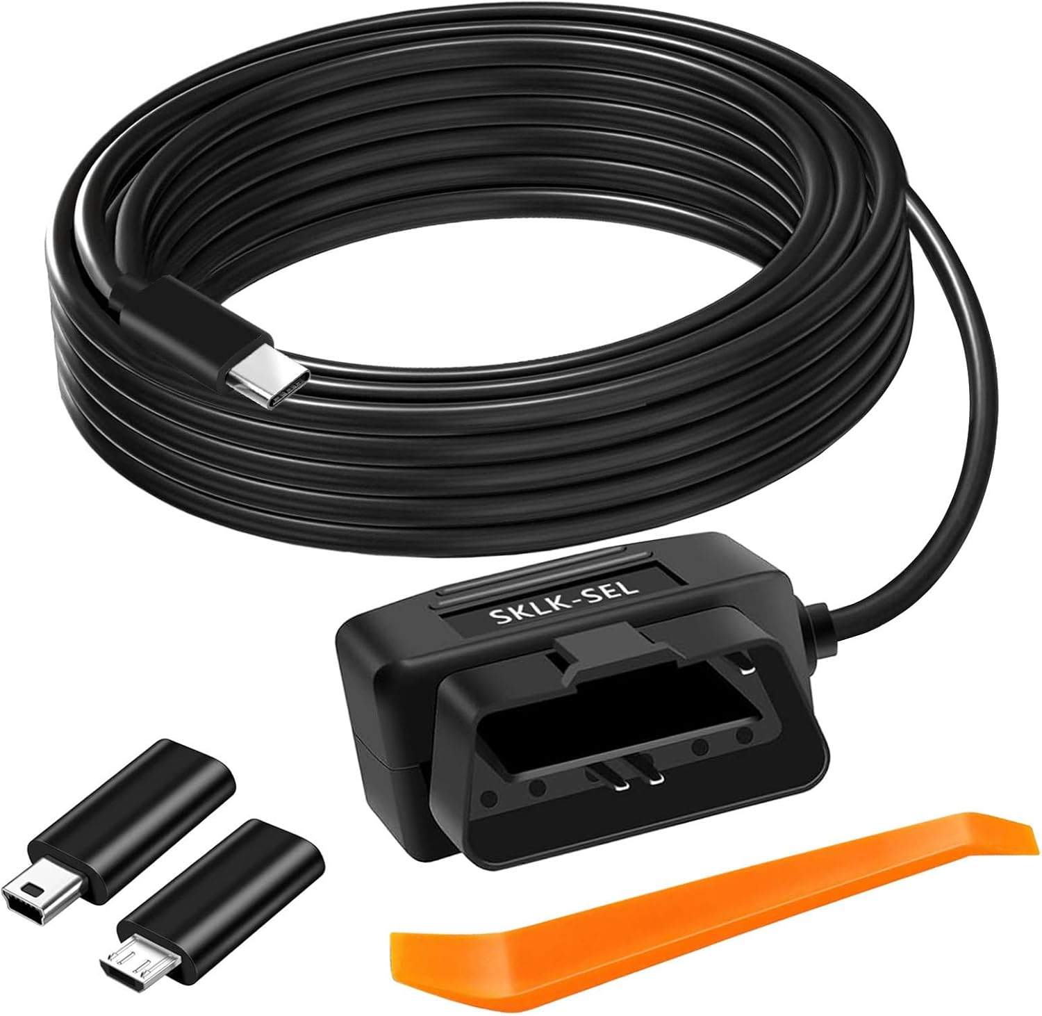 Amazon.com: SKLK-SEL OBD Power Cable Kit Dash Camera USB to Type C ...
