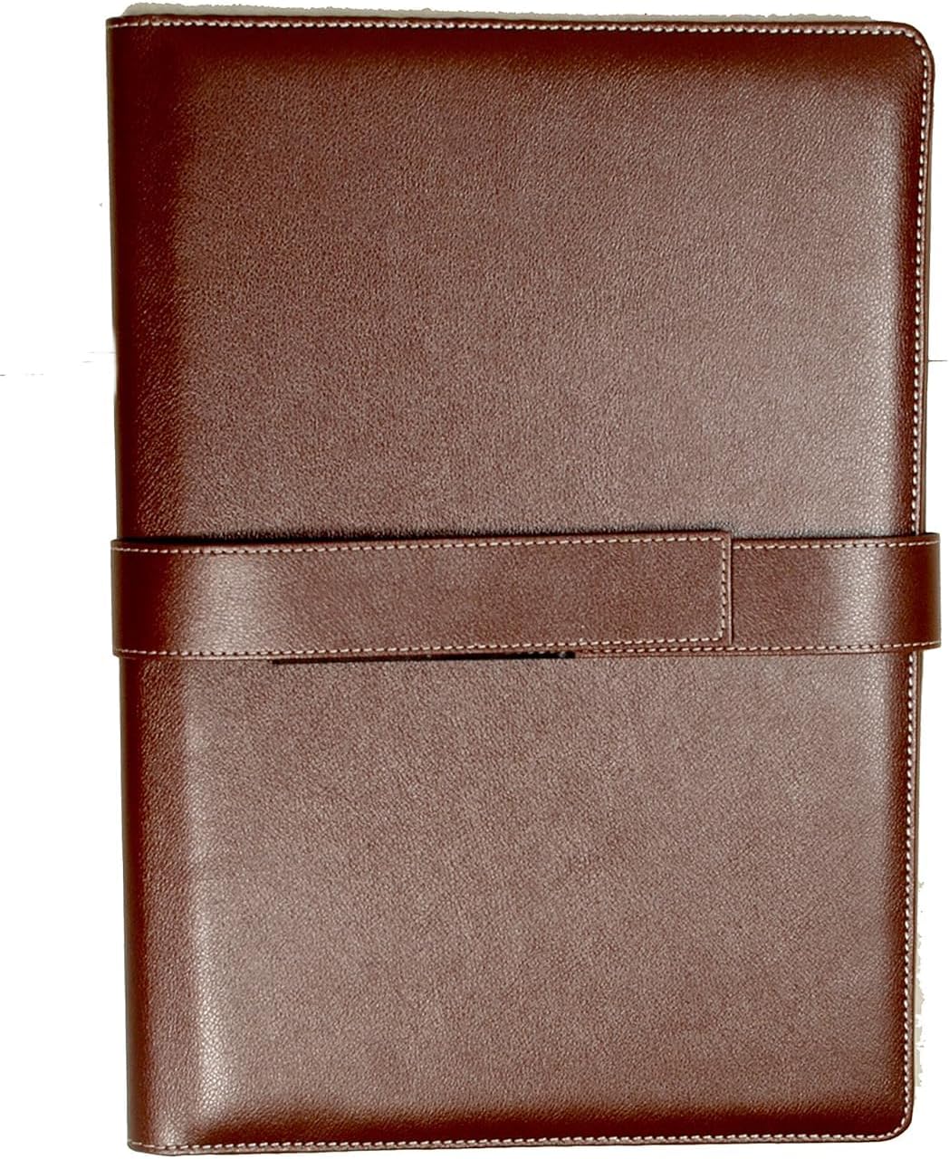 NJ Dak Folder RFID Protected, Leather Binder File, Four Flapper PU ...