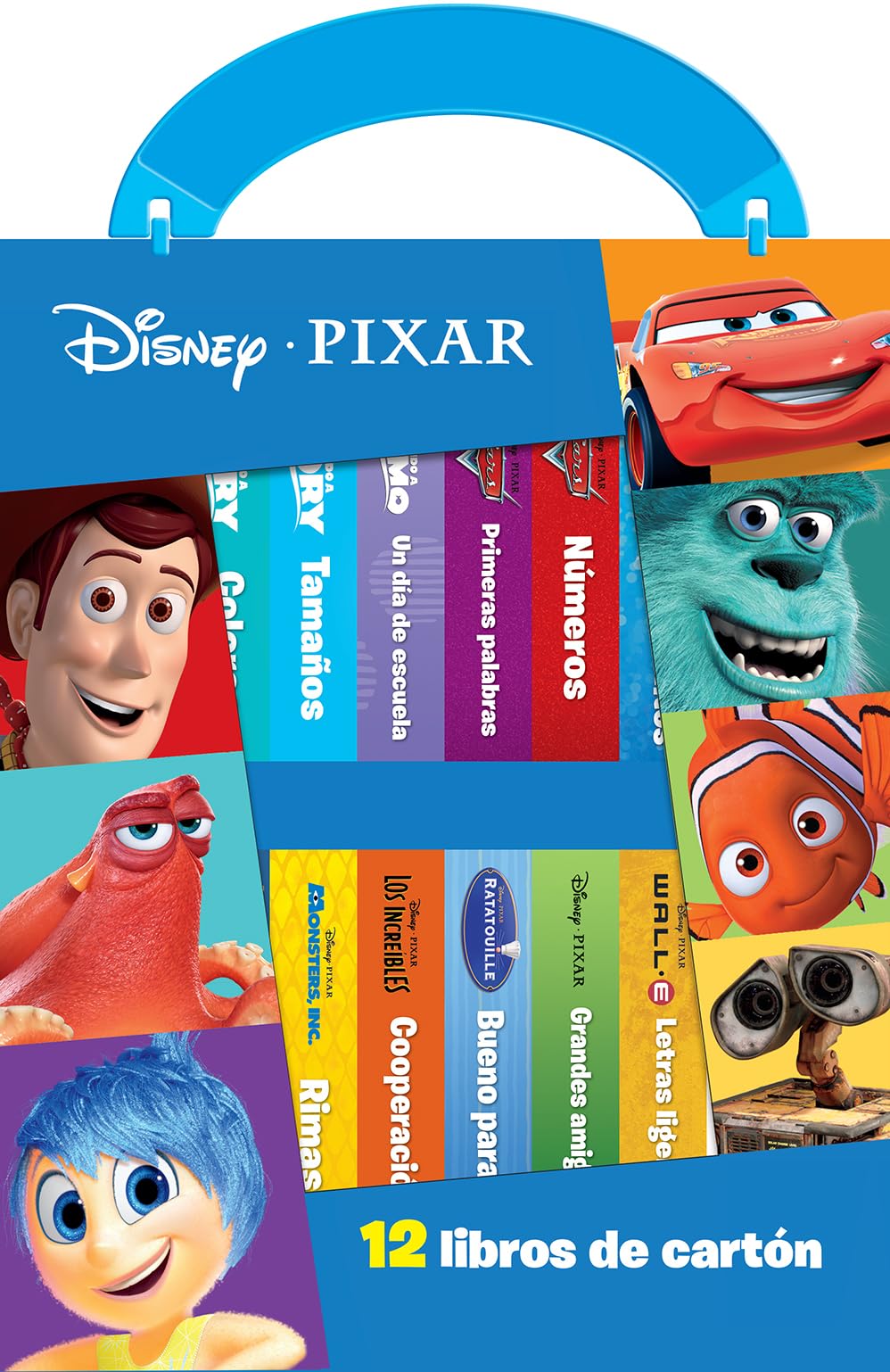 Disney Pixar: Mi Primera Biblioteca - 12 Libros De Carton - Incluye ...