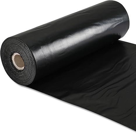 Amazon.com: Saintrygo Black Plastic Sheeting 3 ft x 200 ft 4 Mil ...
