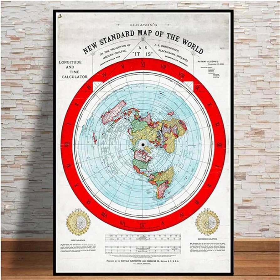 Mapa Del Mundo Plano