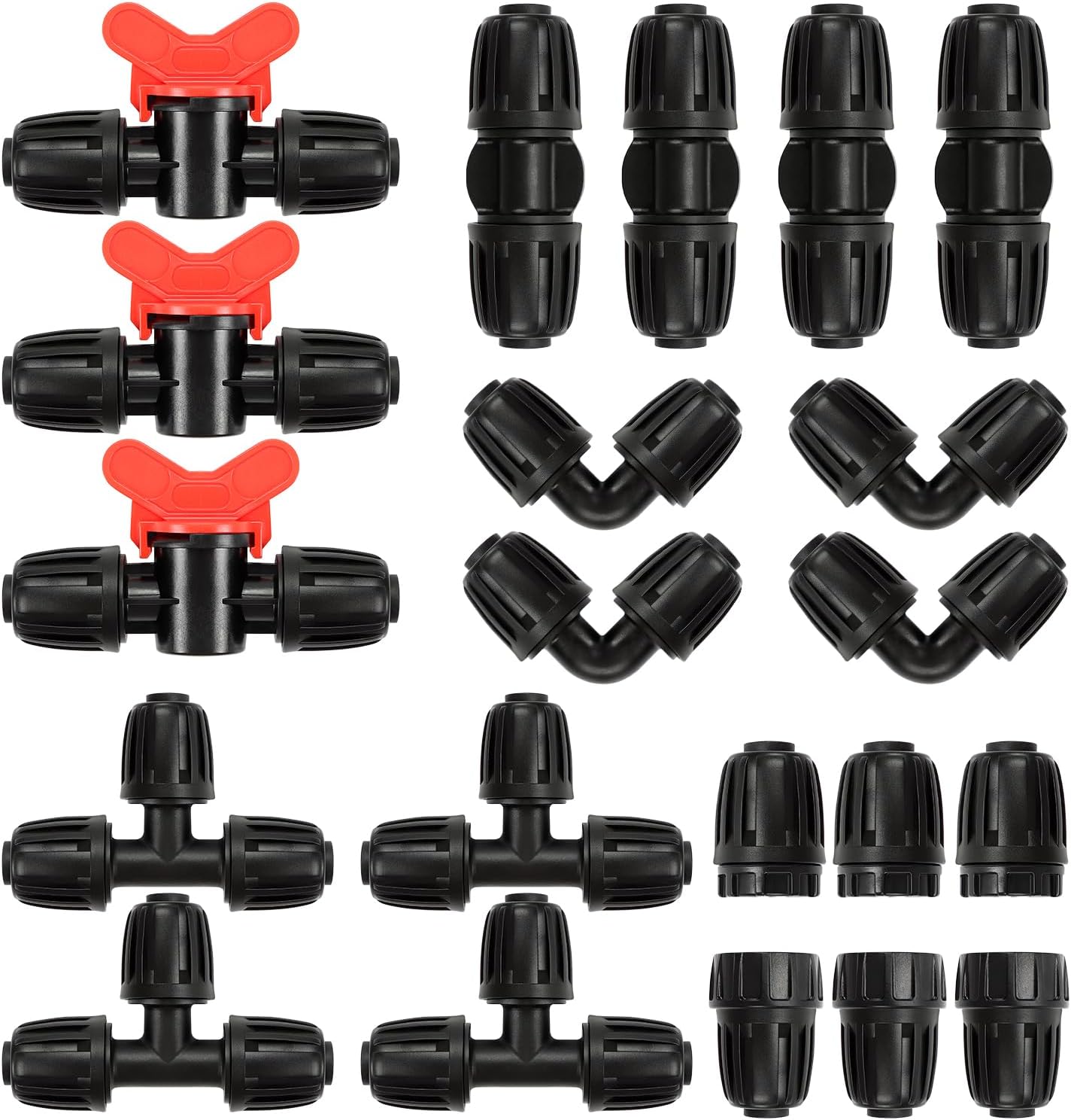 Amazon.com : Kammas 20pcs/Pack 3/8" Lock Connector End Cap Micro ...