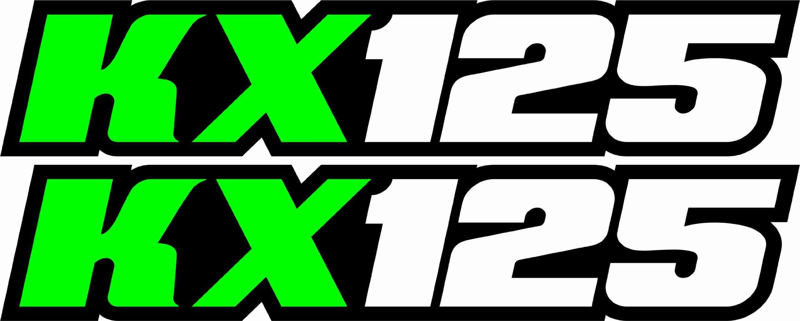 Amazon.com: Kx125 Swingarm Airbox Number Plate Decals Stickers Kx 125 ...