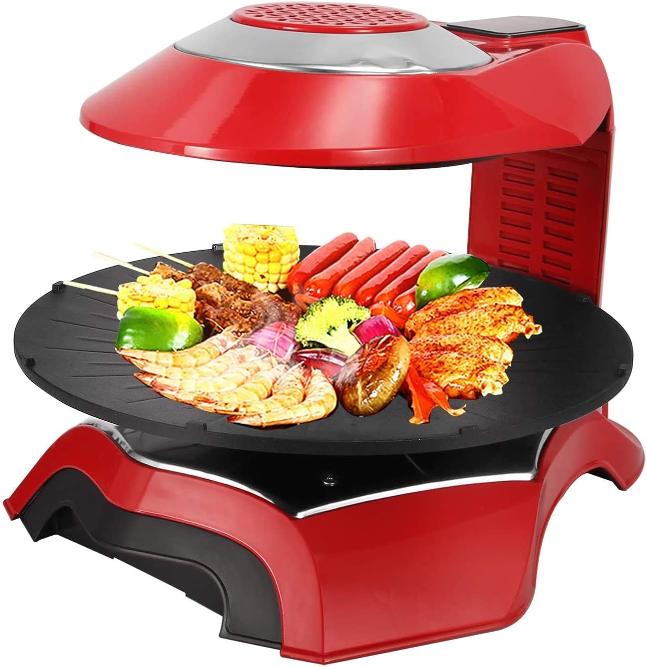 NEWTRY 3D Infrared Electric Griddles Barbecue Oven Commercial Home ...